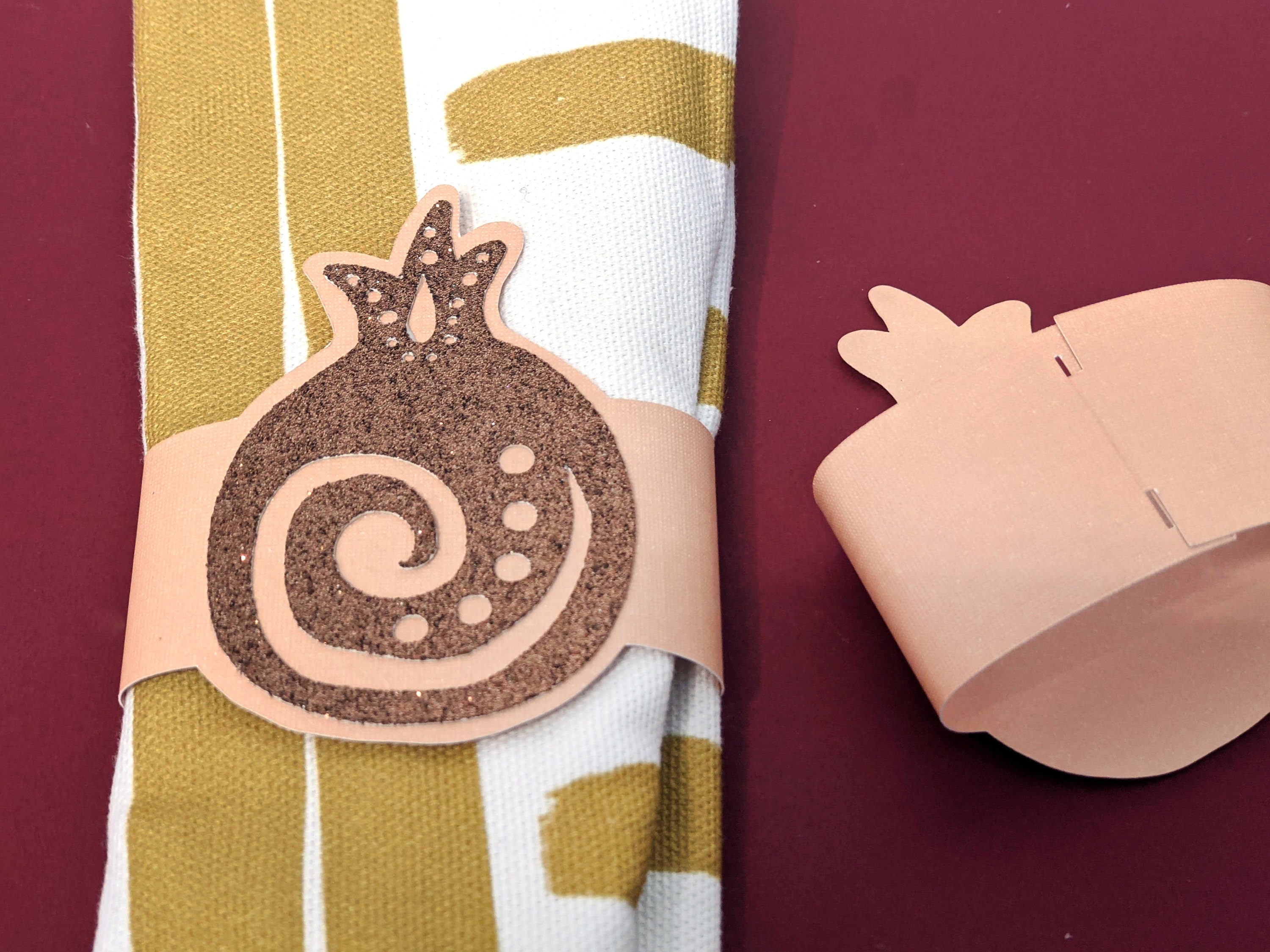 Pomegranate Layered SVG and Napkin Ring Template Jewish Cut File for ...