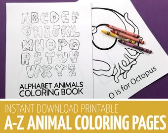 Printable Spanish Alphabet Coloring Pages - Etsy