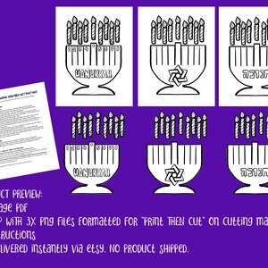 Hanukkah Craft Clothespin Menorah - Coloring Pages for Kids - Printable ...