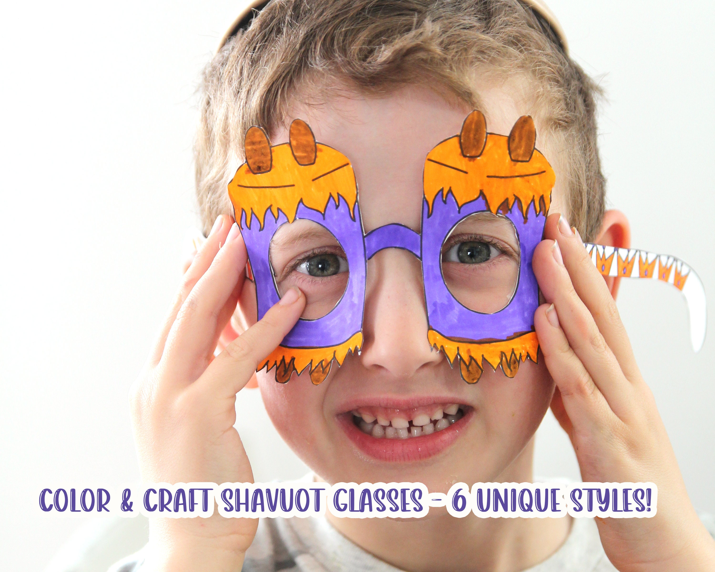 Shavuot Glasses- Shavuos Craft for Kids - Torah Color and Craft ...