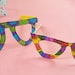 Paper Glasses Coloring Page - Kid's Craft Template - Paper Toy Craft ...