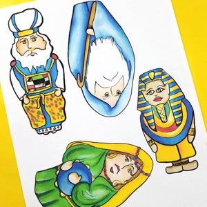 Passover Puppets PUPPETS - Fun Printable Pesach Puppets Full Color ...