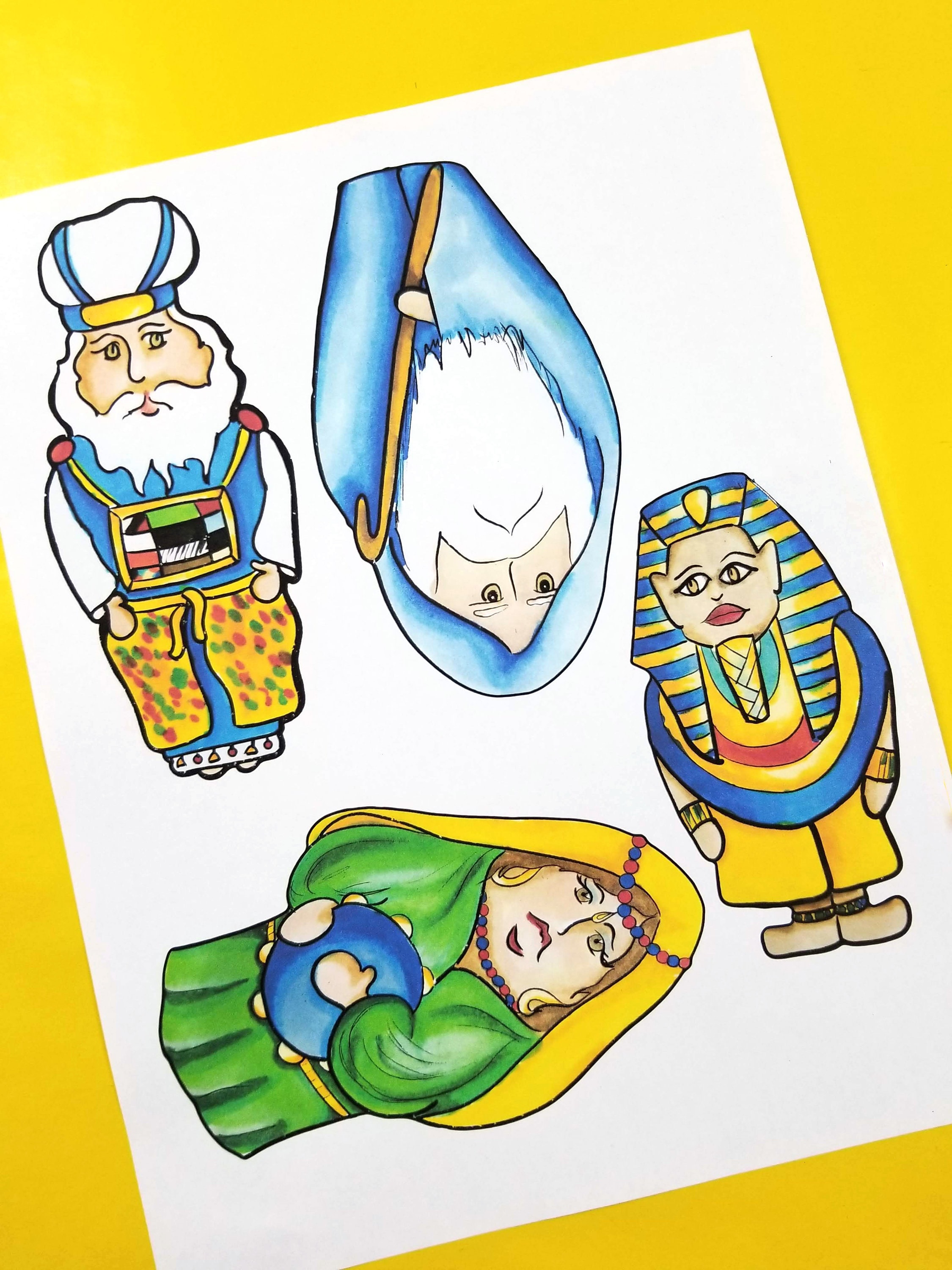 Passover Puppets PUPPETS - Fun Printable Pesach Puppets Full Color ...