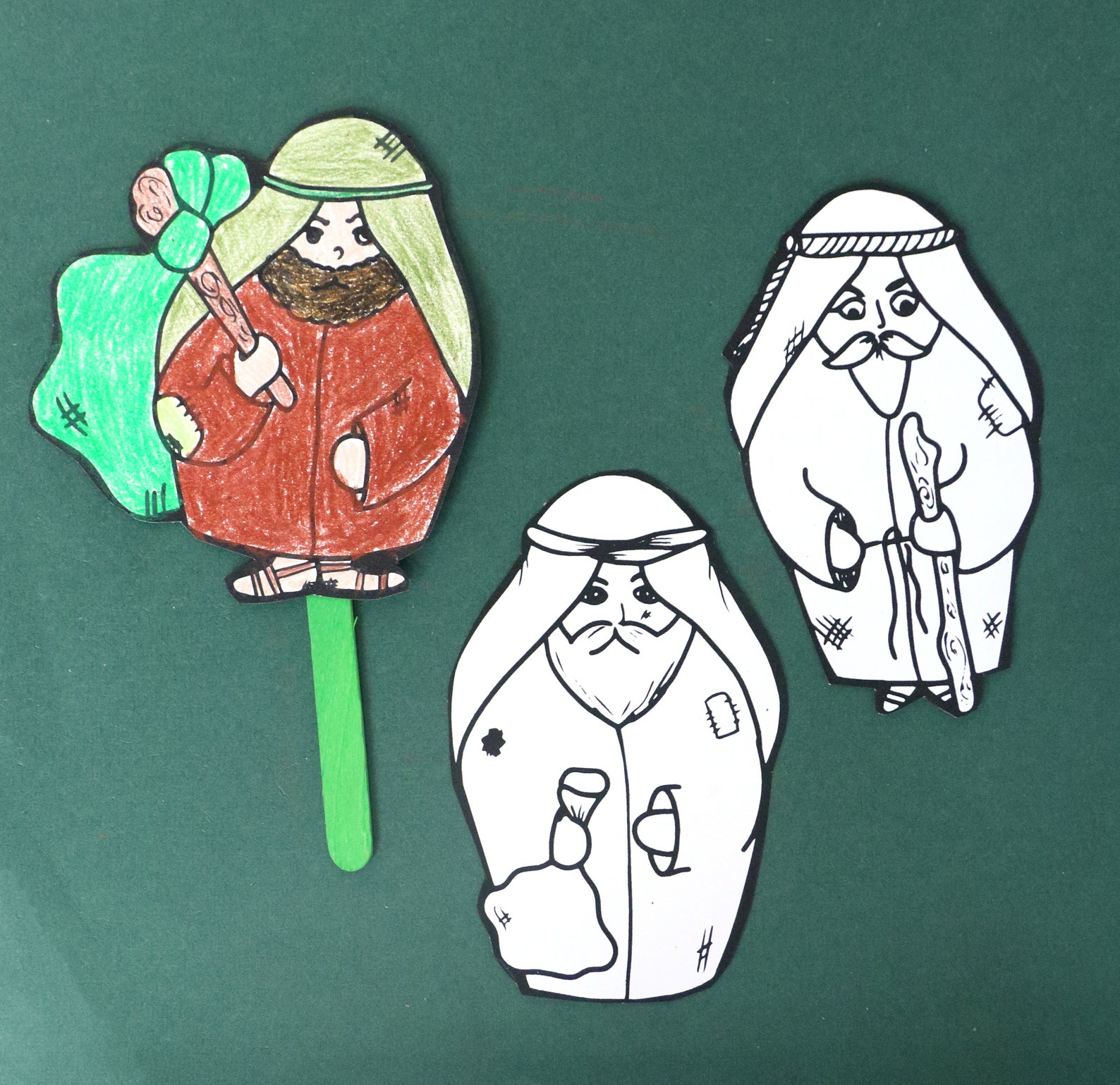 Vayera Parsha Craft | Abraham's Three Guests Puppets and Tent Template ...
