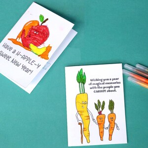 Rosh Hashanah Card Craft And& Coloring Pages for Kids | Shanah Tovah ...