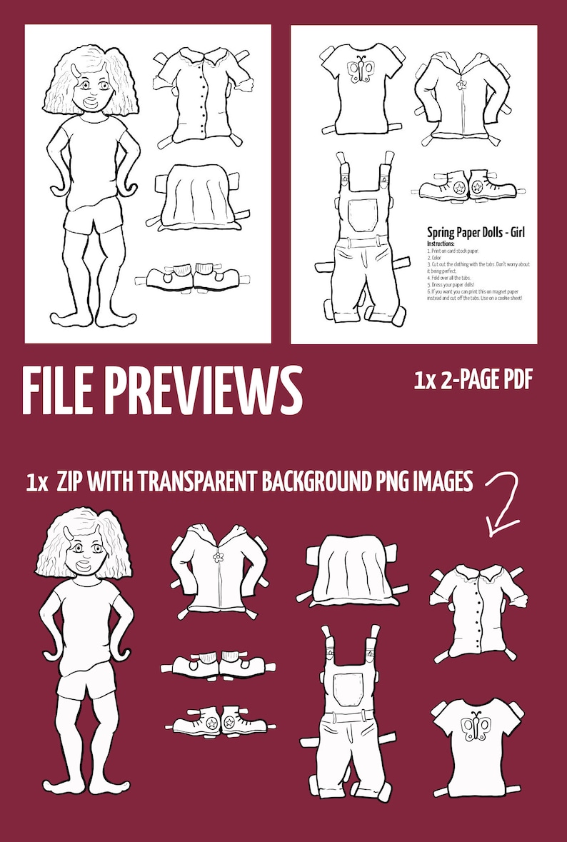 Printable Paper Dolls Boy & Girl Dress up Dolls for Four Seasons ...