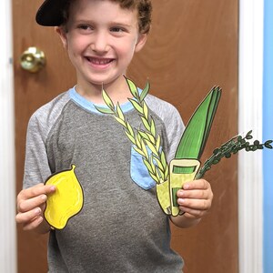 Sukkot Craft and Printable Toy | LULAV and Etrog Set for Kids | Jewish ...