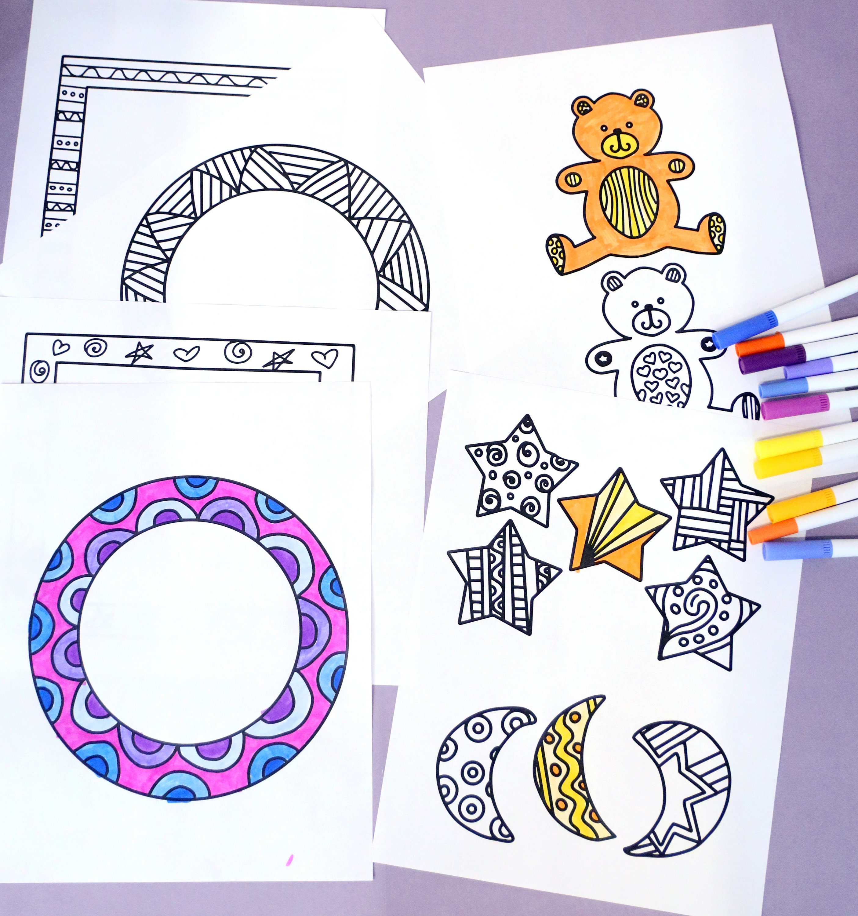 Hamalach Poster Coloring Page Collage Maker Hebrew Kids Prayer and ...