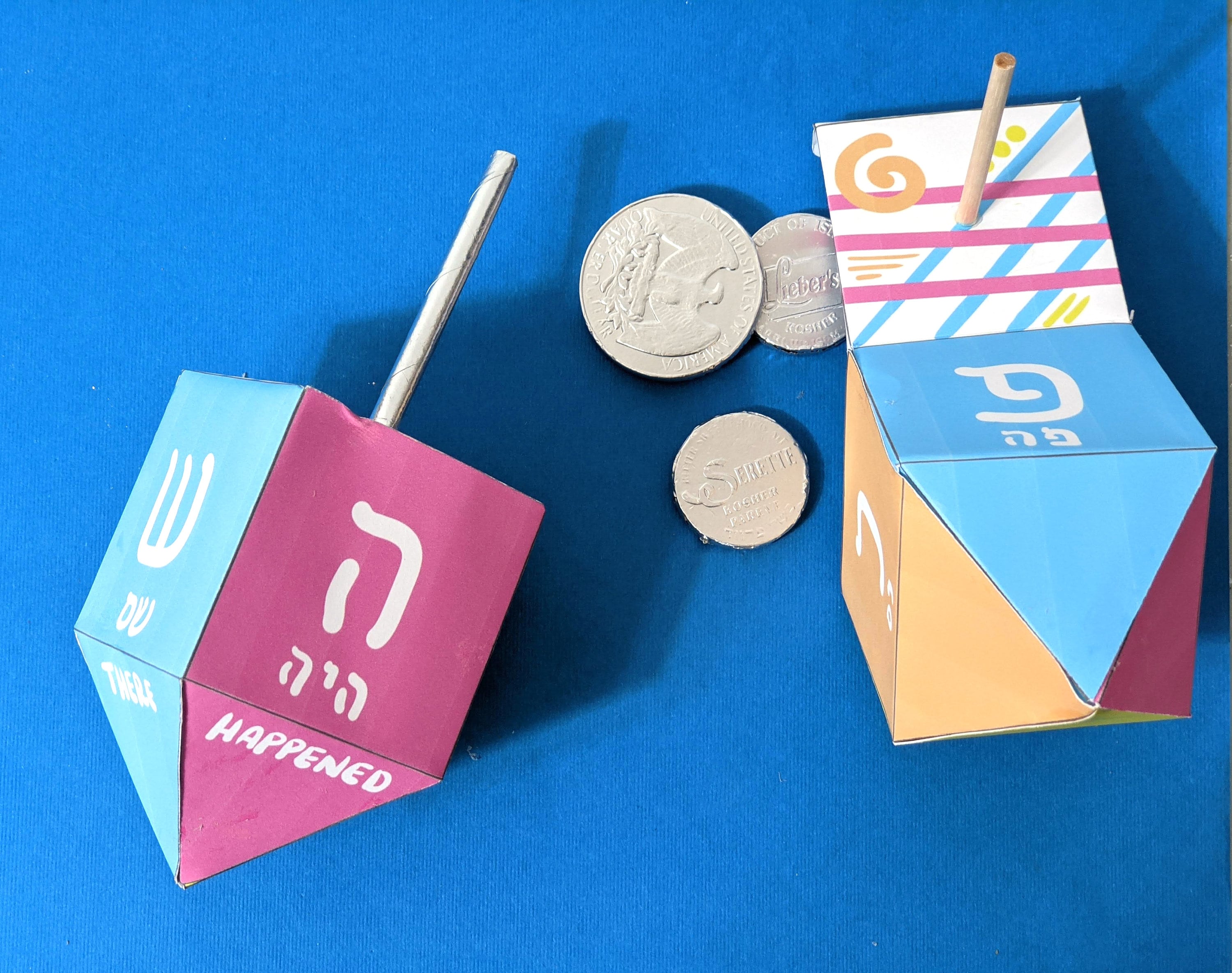 BUNDLE 3 Paper Dreidels Hanukkah Party Favors Printable Chanukah Treat ...