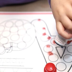 Do A Dot Printable Alphabet Craft & Coloring Pages for Kids | Fruit and ...