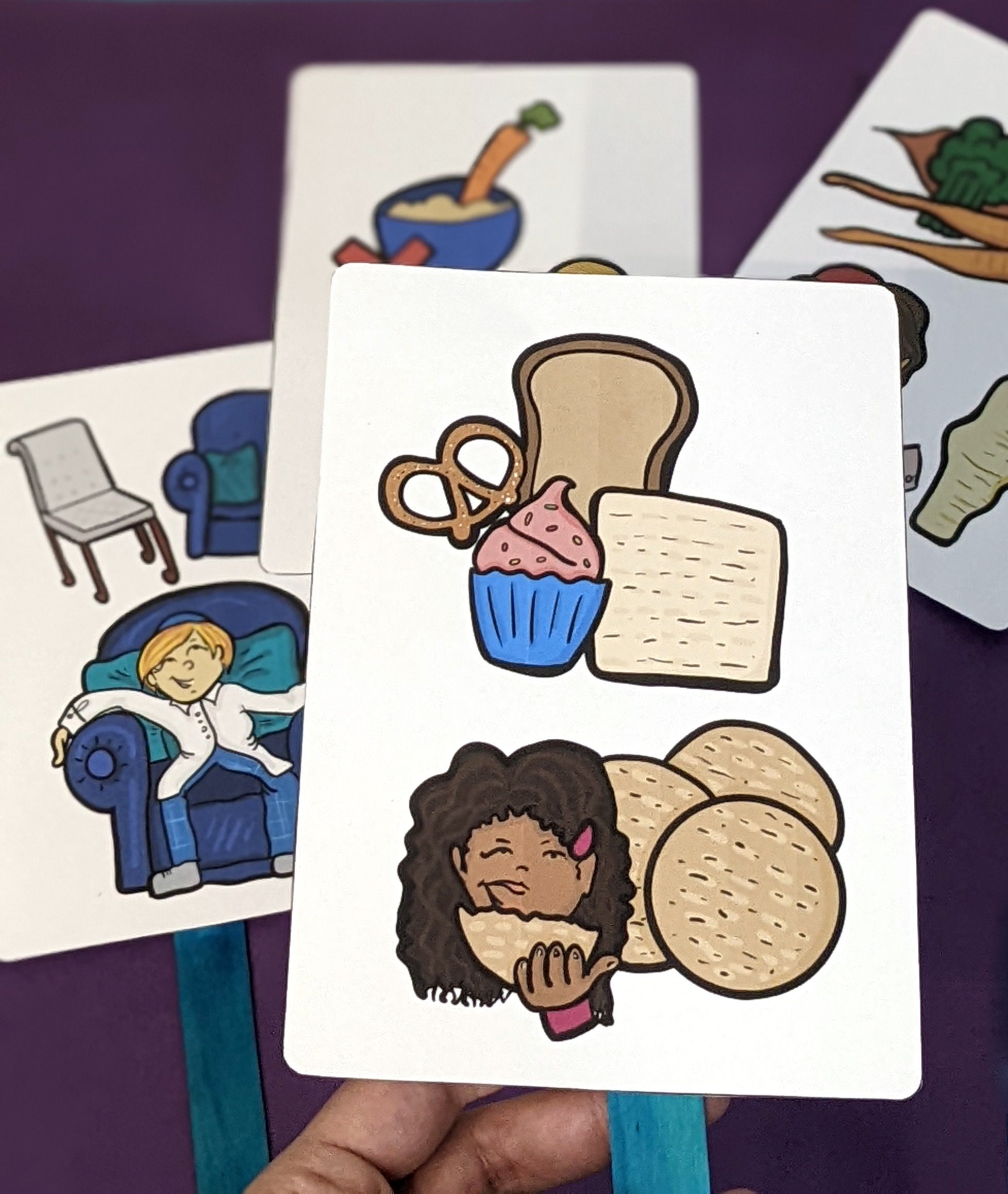 Four Questions of Passover FULL COLOR Prompt Cards Pesach Printable for ...