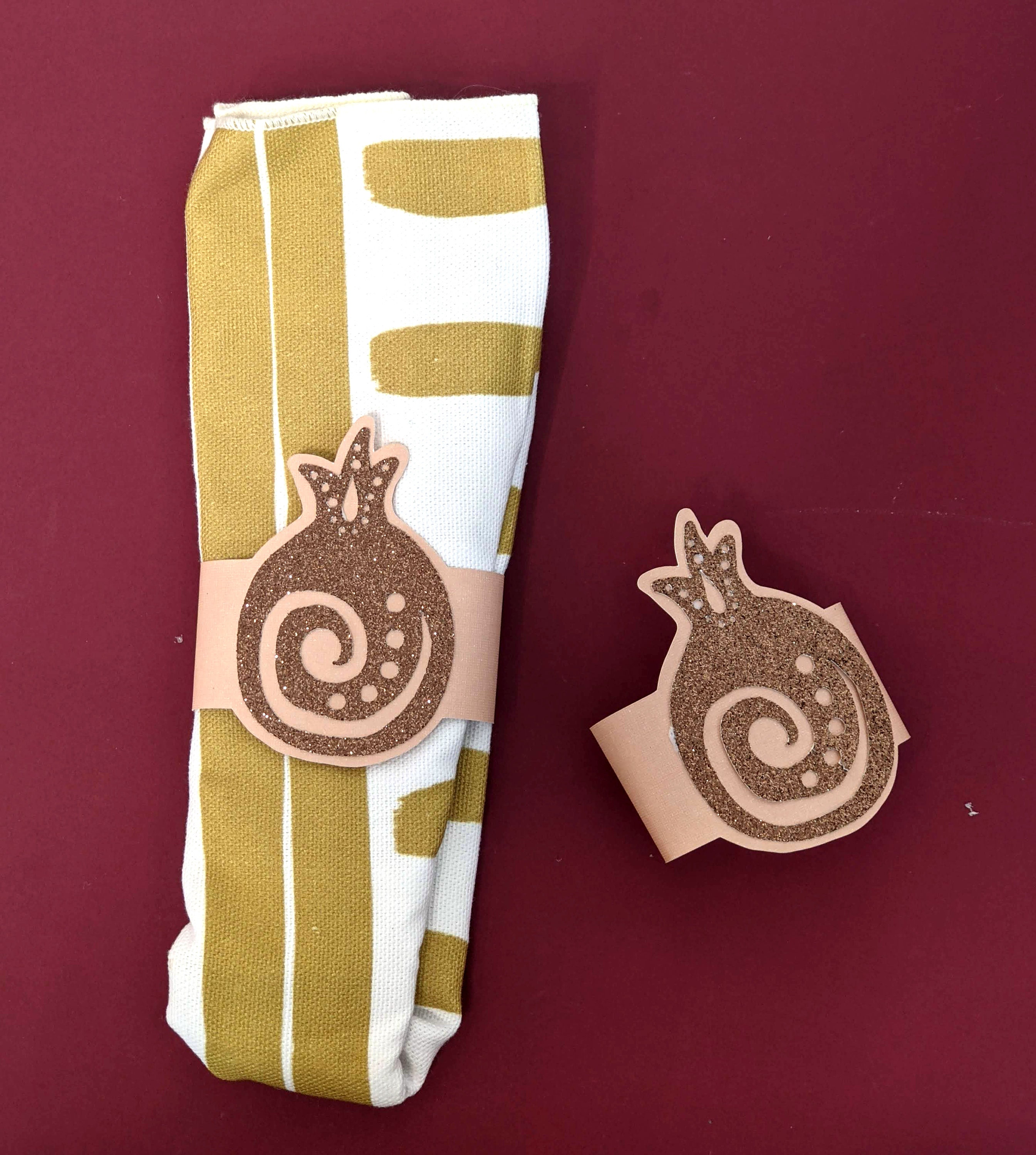 Pomegranate Layered SVG and Napkin Ring Template Jewish Cut File for ...