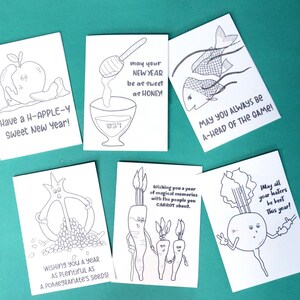 Rosh Hashanah Card Craft And& Coloring Pages for Kids | Shanah Tovah ...