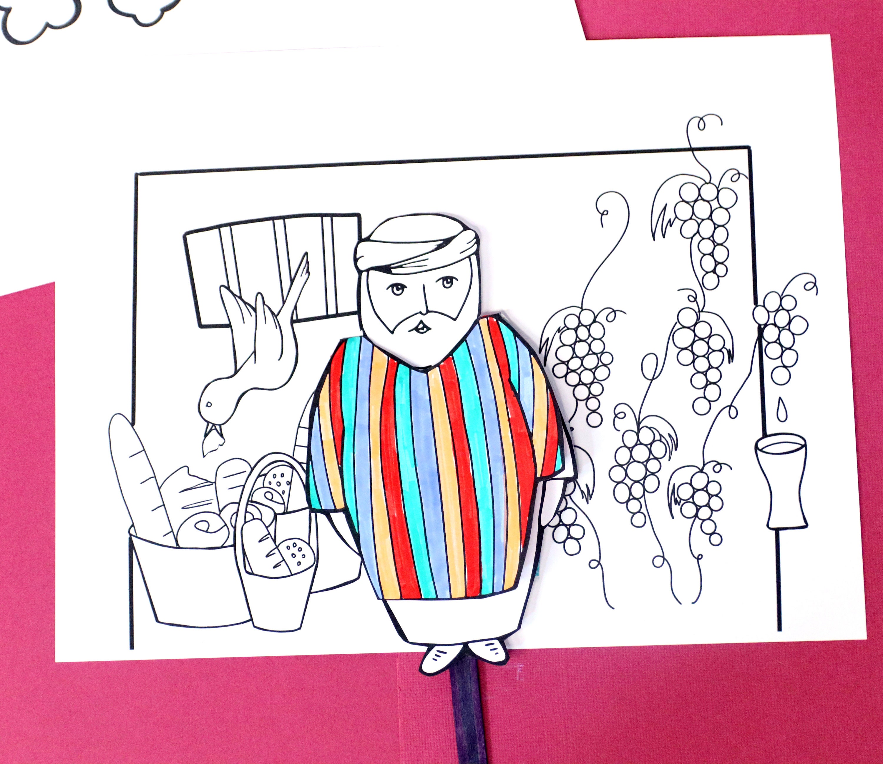 Joseph's Dreams Craft Printable Coloring Pages and Paper Crafts Parsha ...