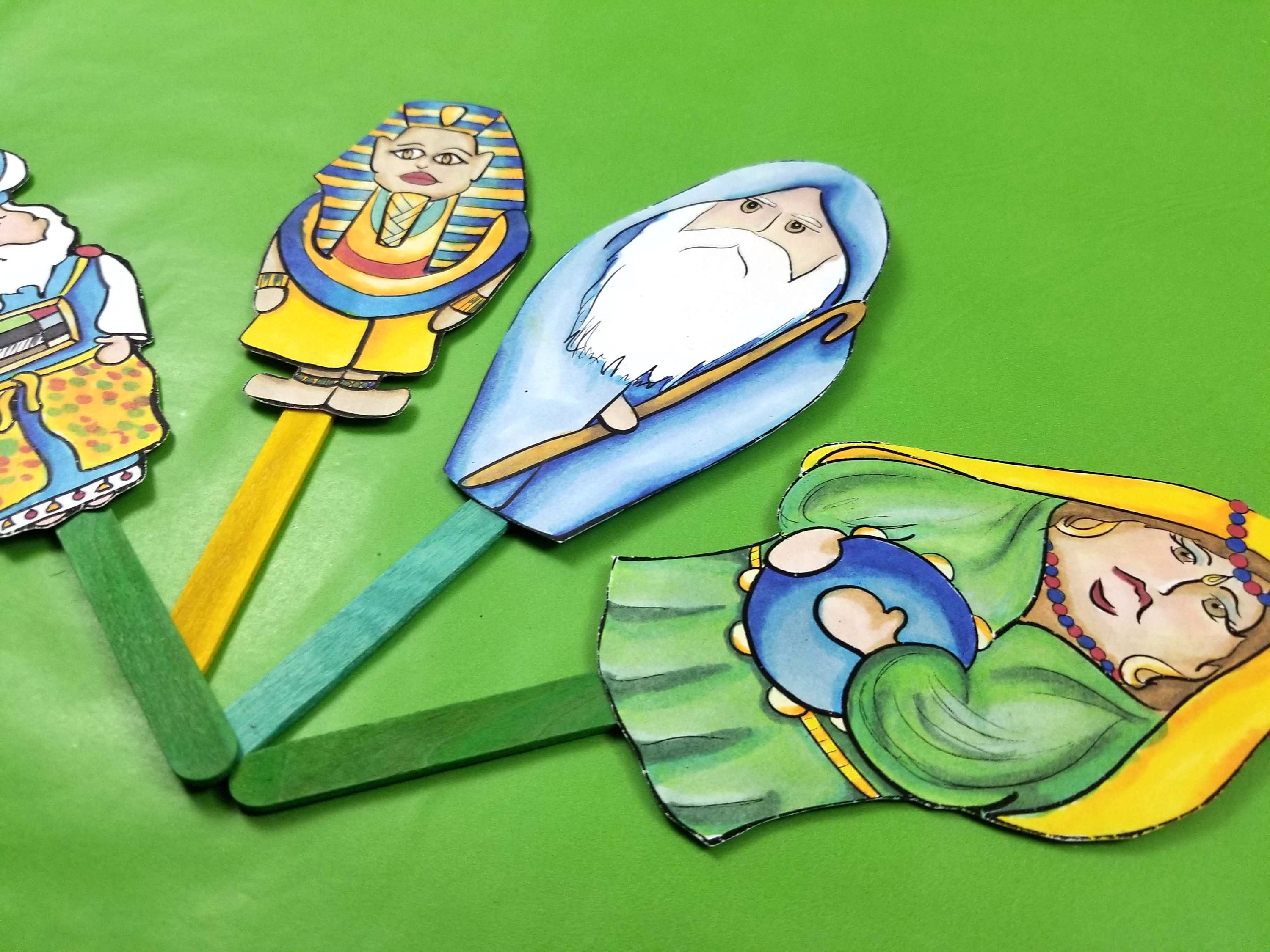 Passover Puppets PUPPETS - Fun Printable Pesach Puppets Coloring Pages ...