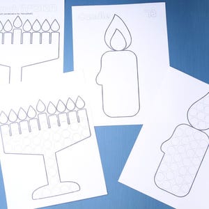 Hanukkah Coloring and Do a Dot Pages | Holiday Coloring Book | Hanukkah ...