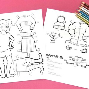 Printable Paper Dolls | Boy & Girl Dress up Dolls for Four Seasons ...