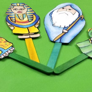 Passover Puppets PUPPETS Coloring Pages Duo - Printable Pesach ...