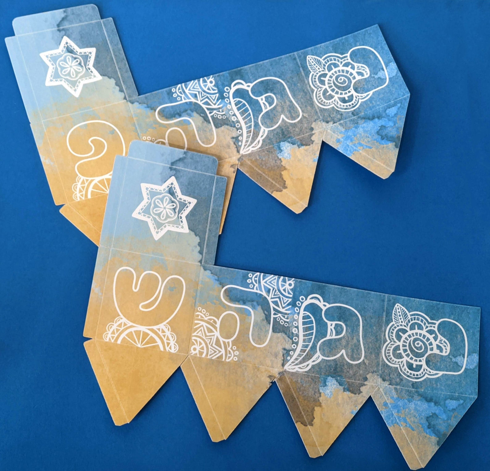BUNDLE 3 Paper Dreidels Hanukkah Party Favors | Printable Chanukah ...