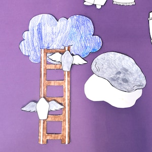 Jacob's Ladder Bible Crafts | Parsha Craft for Parshat Vayetzei ...