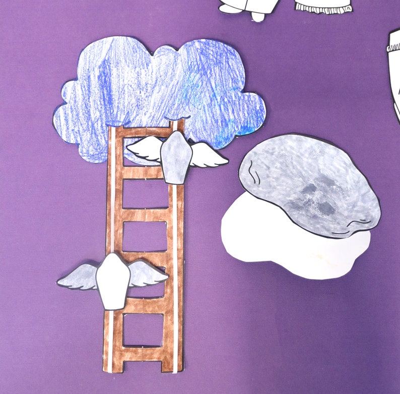 Jacob's Ladder Bible Crafts | Parsha Craft for Parshat Vayetzei ...