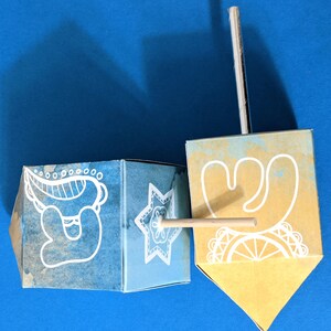 Hanukkah Treat Boxes | Printable Paper Dreidel Favors and Chanukah ...