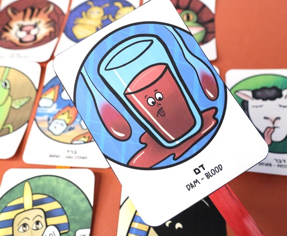 FULL COLOR Ten Plagues Flash Cards | Passover Teaching Tool for ...