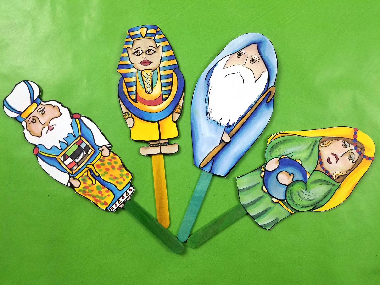 Passover Puppets PUPPETS - Fun Printable Pesach Puppets Coloring Pages ...