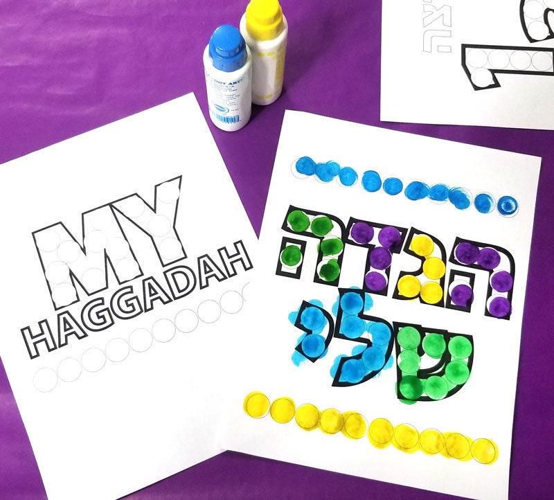 PASSOVER Haggadah for Kids | Jewish Do a Dot Coloring Book for Bingo ...