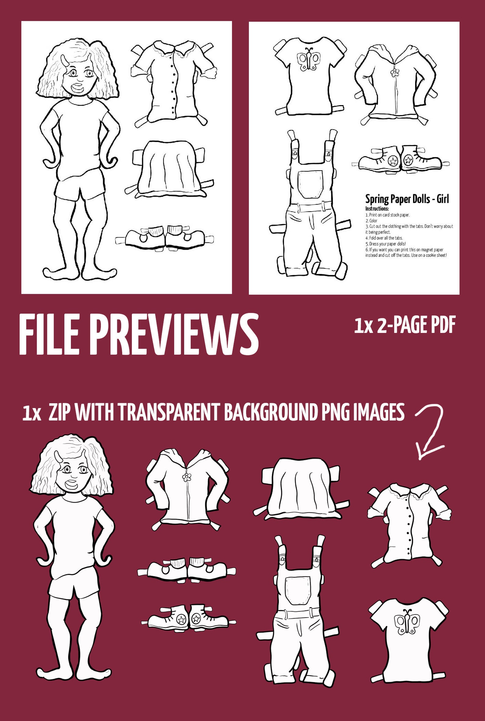 Printable Paper Dolls for Boys & Girls Spring Dress up Paper Craft ...