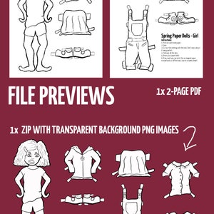 Printable Paper Dolls - Spring Girl | Spring Paper Craft Template and ...