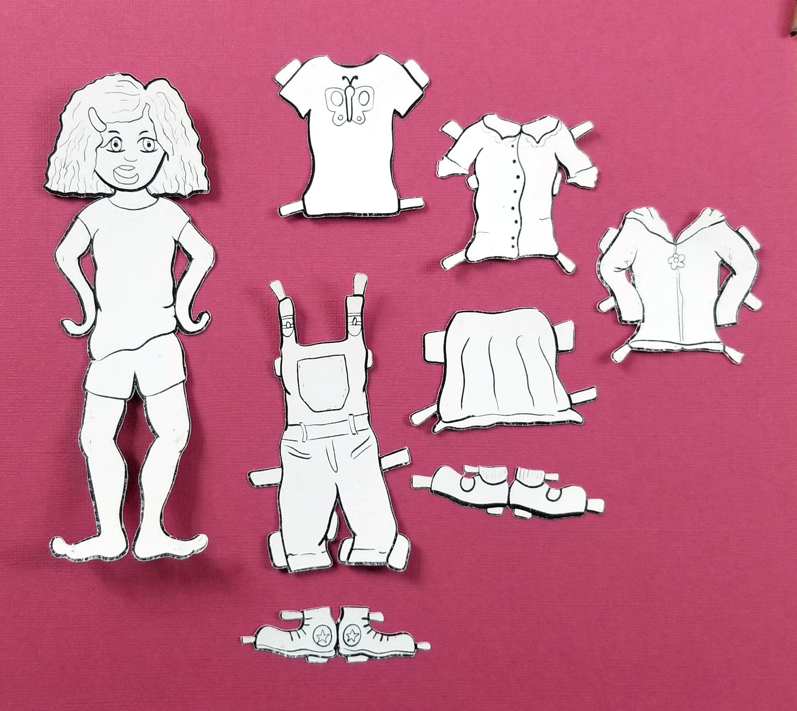 Printable Paper Dolls - Spring Girl | Spring Paper Craft Template and ...