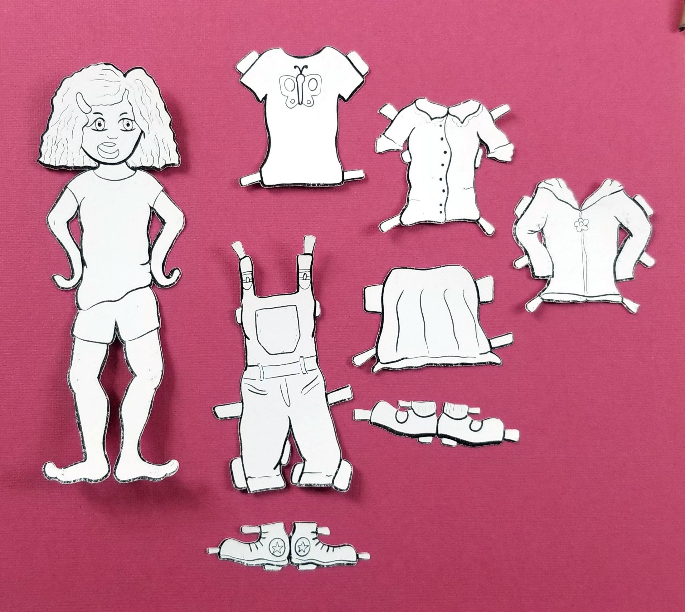 Printable Paper Dolls - Spring Girl | Spring Paper Craft Template and ...