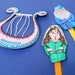 Serah's Lyre Craft | Printable Serach Bat Asher Puppets Coloring Pages ...