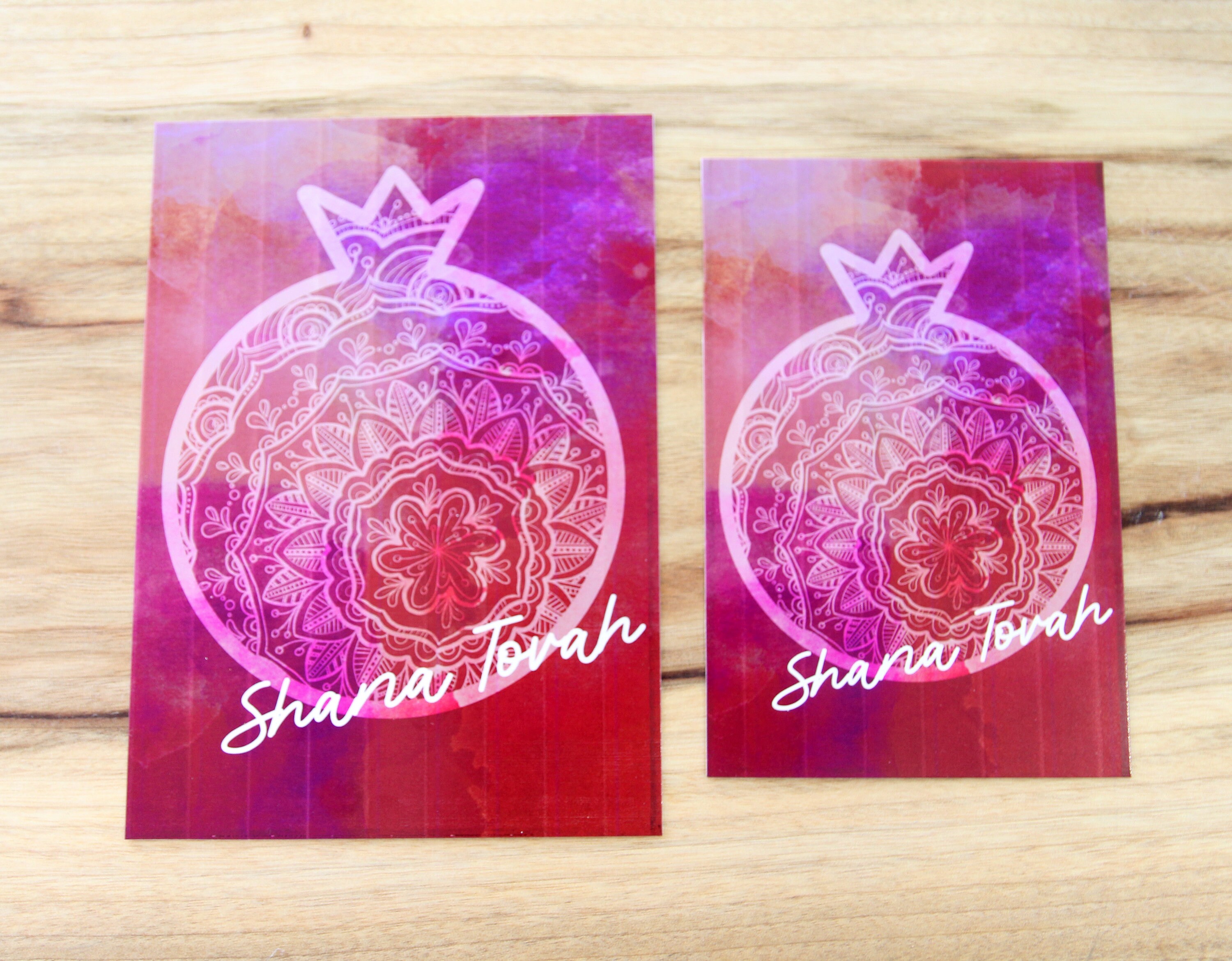 Rosh Hashanah Cards Printable Shana Tova Art Cards for the Jewish New ...