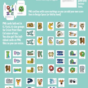 Alphabet Cards Game - Printable ABC Animals Old Maid Memory Matching ...