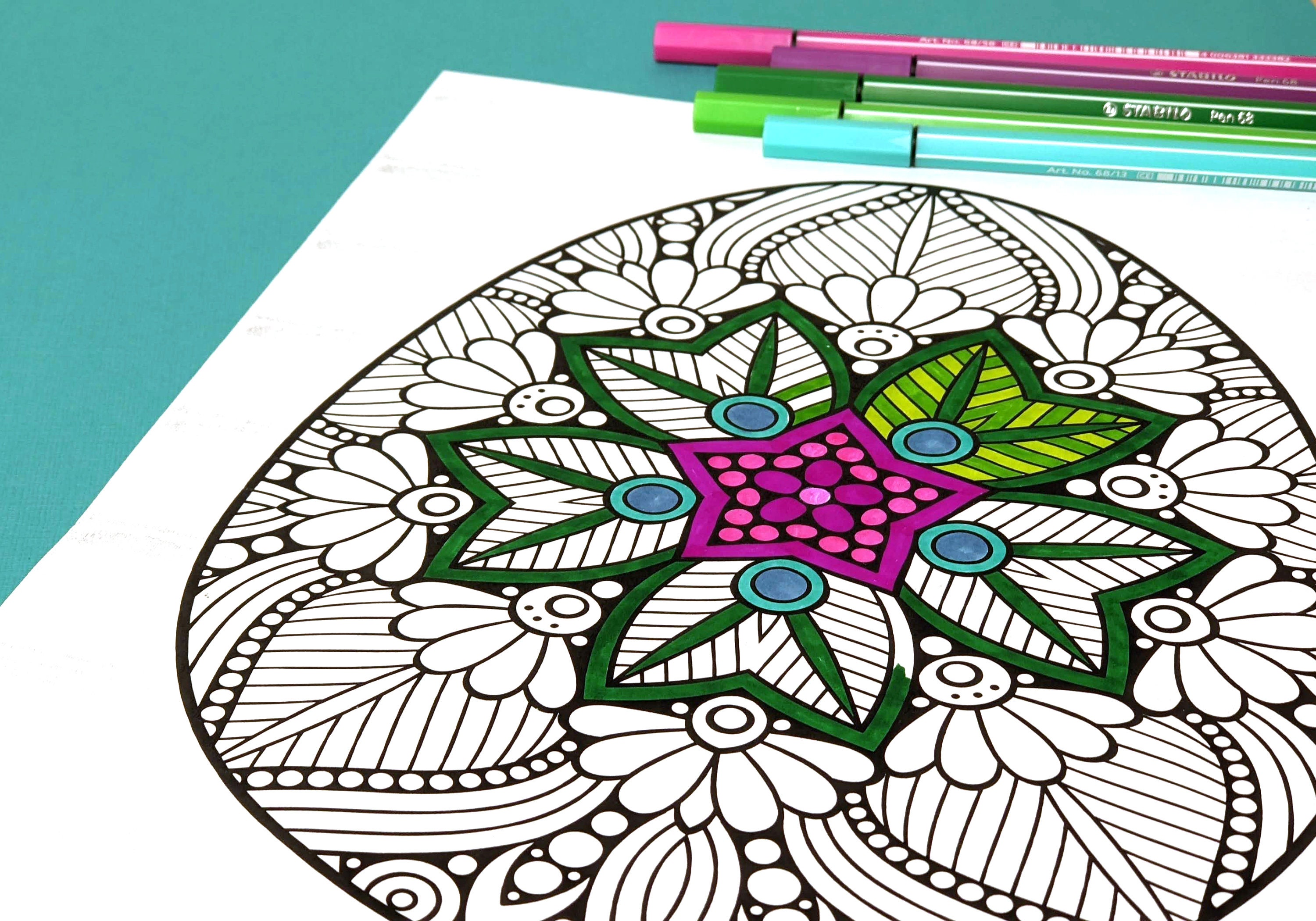 15 Easter Egg Mandala Coloring Pages for Adults Anti Stress Coloring ...