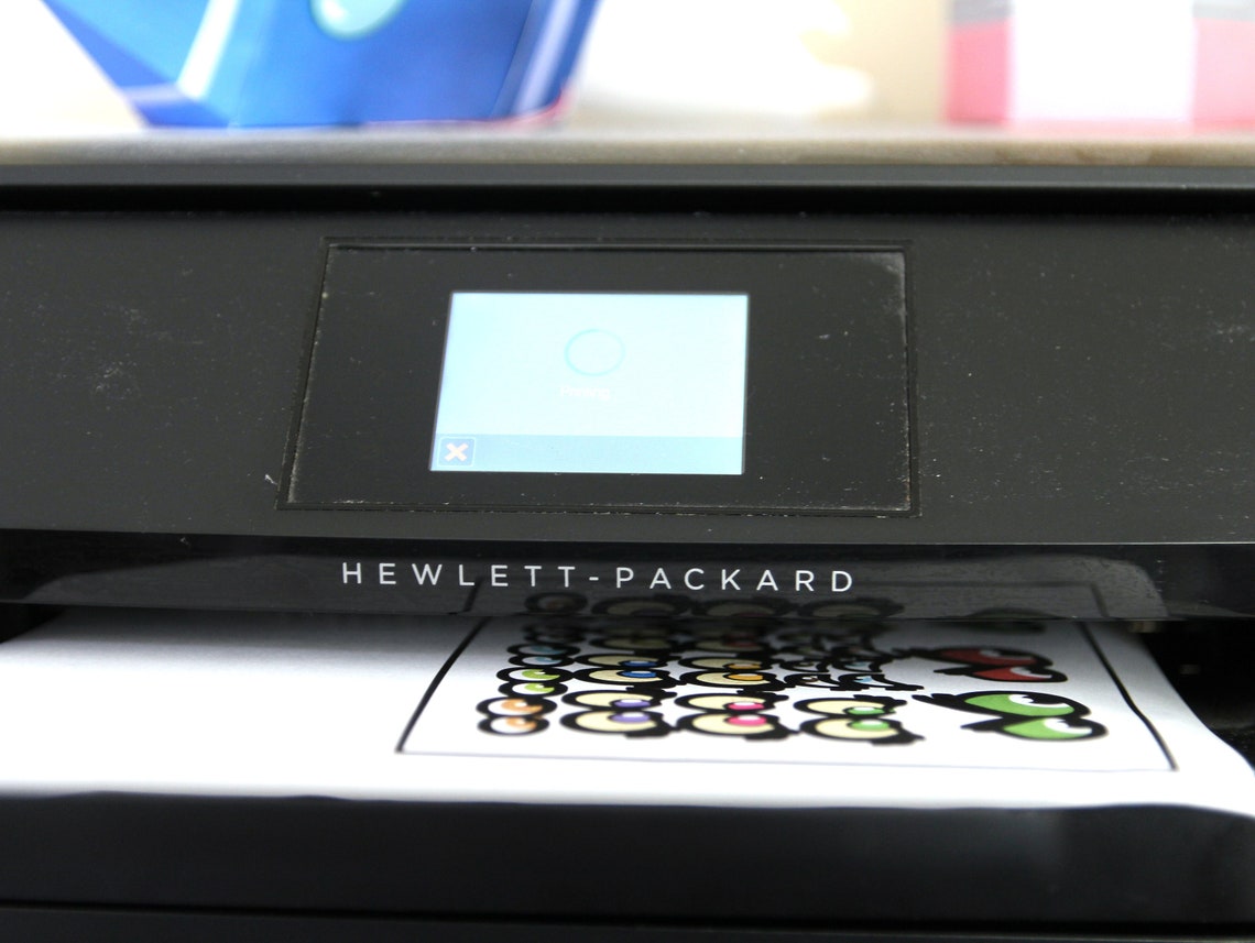 Face Stickers for Crafts Print Then Cut Cricut Printable | Etsy