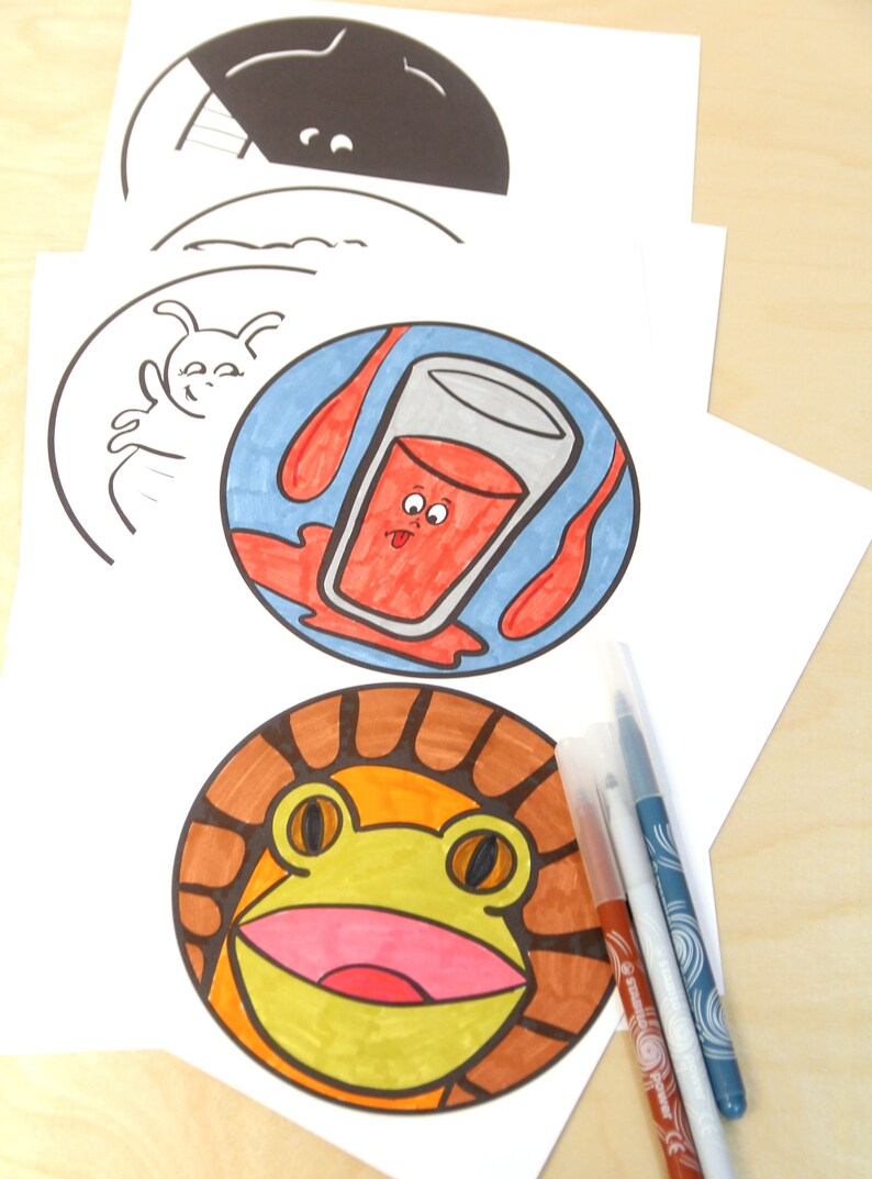 Ten Plagues of Egypt Coloring Pages Craft Templates | Circles for ...