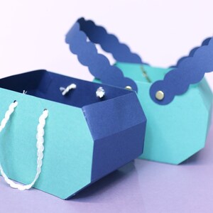 BUNDLE: 4x 3D Paper Basket SVG Cut Files and Pdf Templates | With ...