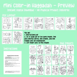 Printable Haggadah Coloring Book | Passover Craft for Preschool Kids ...