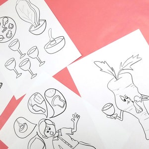 Passover Coloring Pages and Activities Bundle - Printable Pesach ...