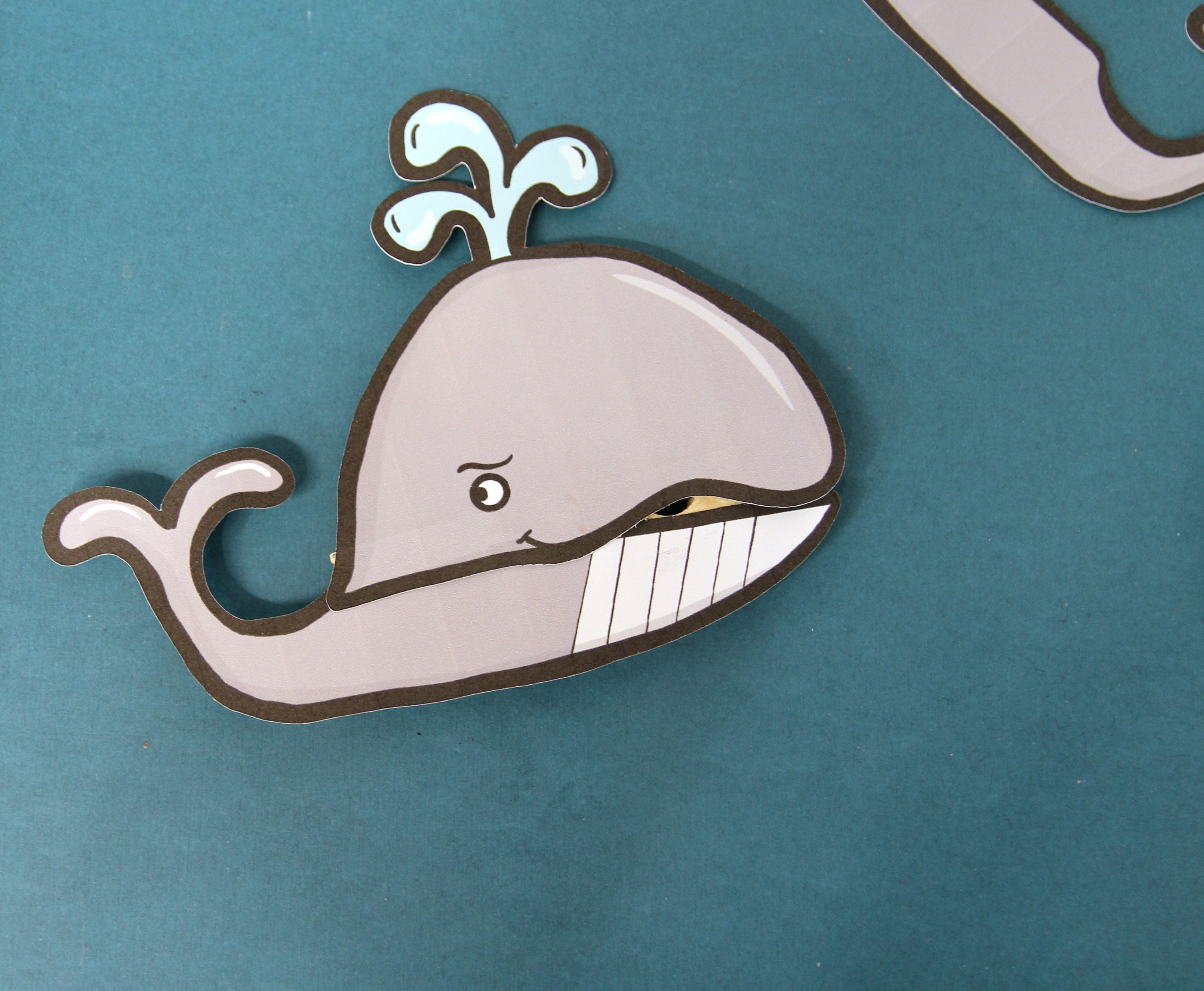 Jonah and the Whale Puppet Craft and Activity - Full Color Paper Toy ...