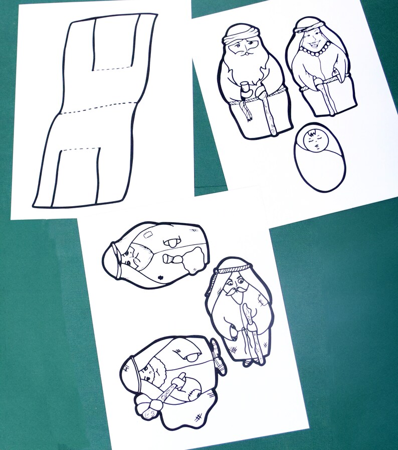 Vayera Parsha Craft | Abraham's Three Guests Puppets and Tent Template ...