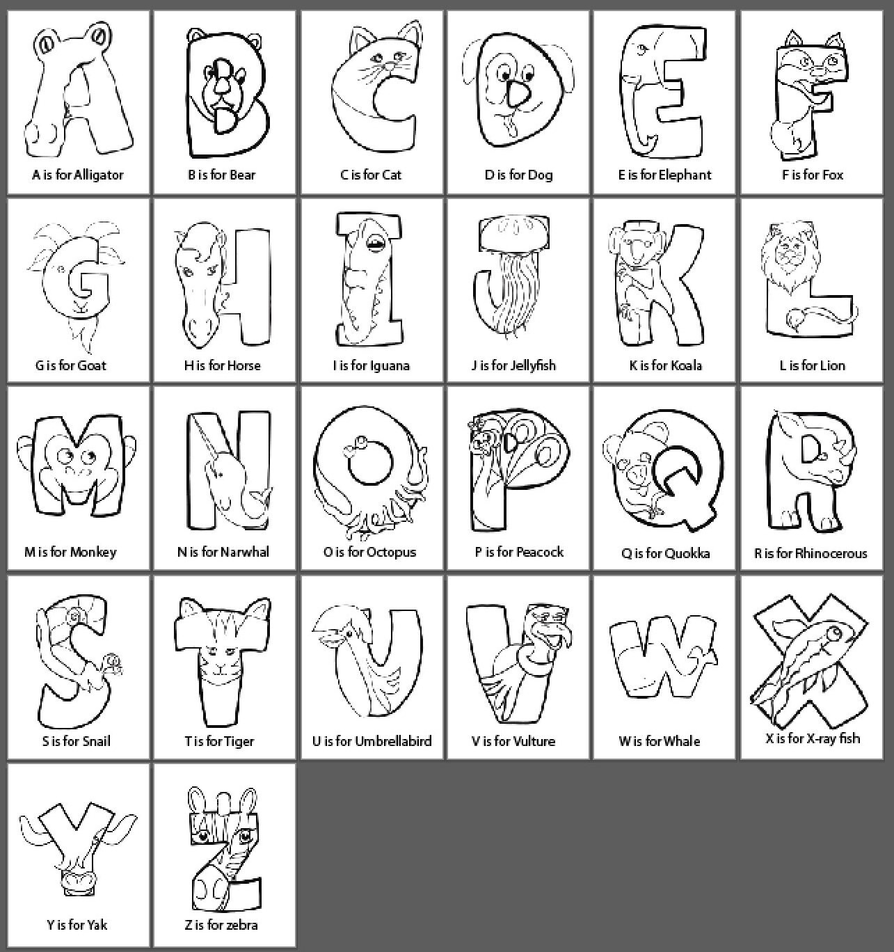 Alphabet Crafts for Toddlers and Preschool Puppets Coloring Pages and ...