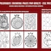6 Pomegranate Coloring Pages for Adults Printable Rosh Hashanah and ...