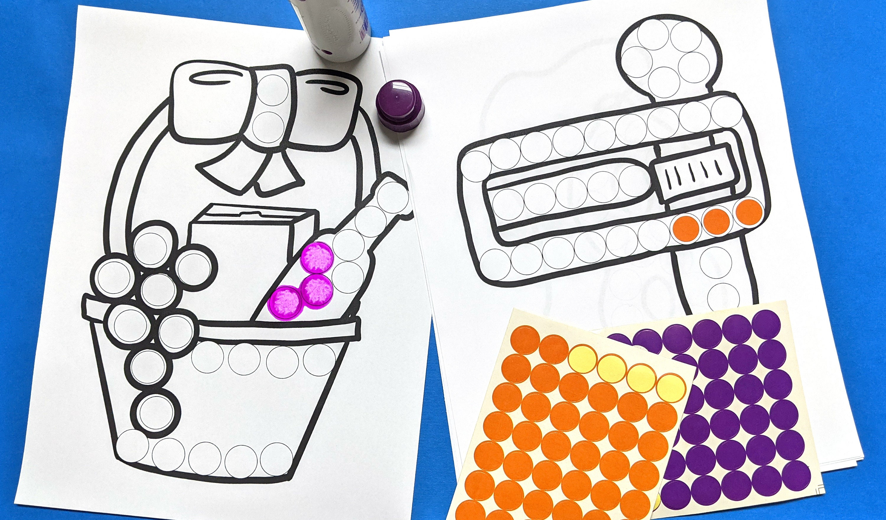 8 PURIM Coloring Pages and Do a Dot - Printable Crafts for Preschoolers ...