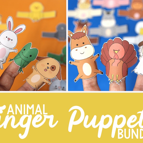 Animal Finger Puppet - Etsy