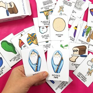 Passover Game for Kids - Printable PDF Old Maid and Memory Matching ...
