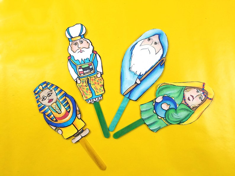 Passover Puppets PUPPETS - Fun Printable Pesach Puppets Full Color ...